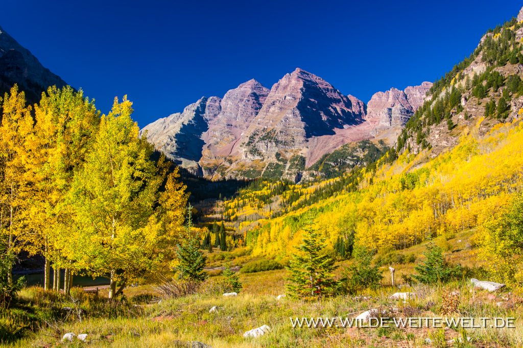 Maroon Bells & Lake [Colorado] - www.wilde-weite-welt.de